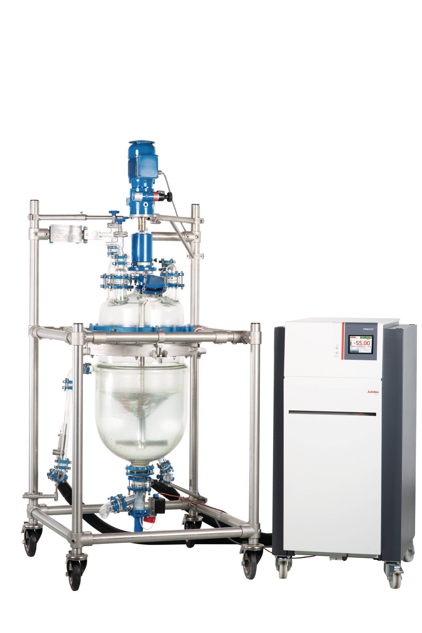 Koelen van een 100l-reactor van Büchiglas met een PRESTO W55 ...