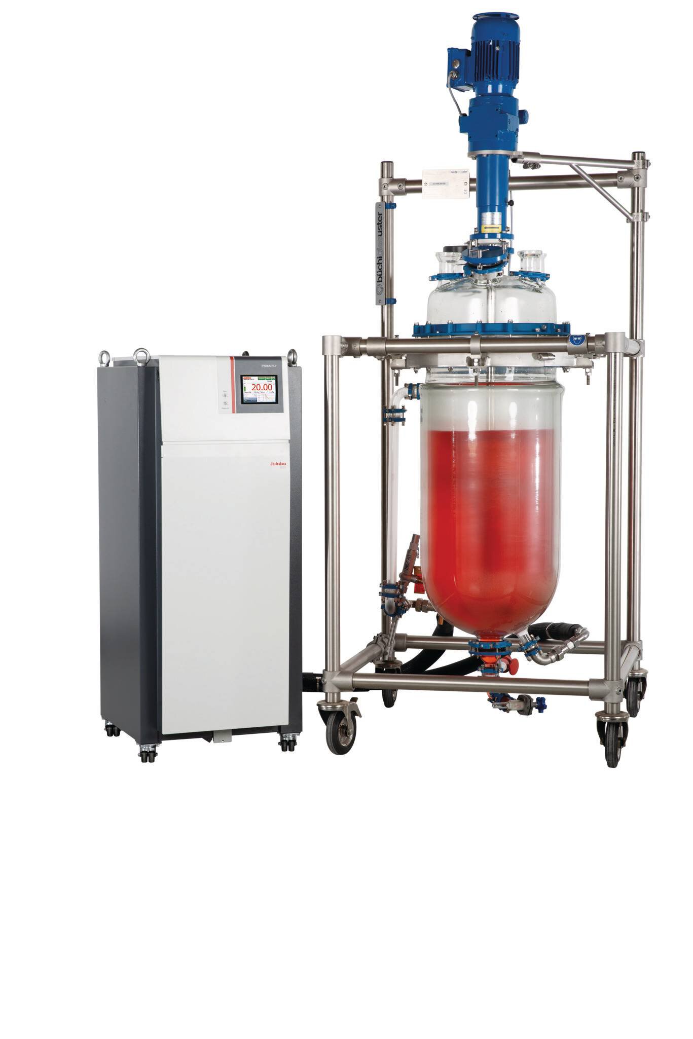 Cooling a Büchiglas 100 l reactor from +100 °C to +20 °C with a PRESTO ...