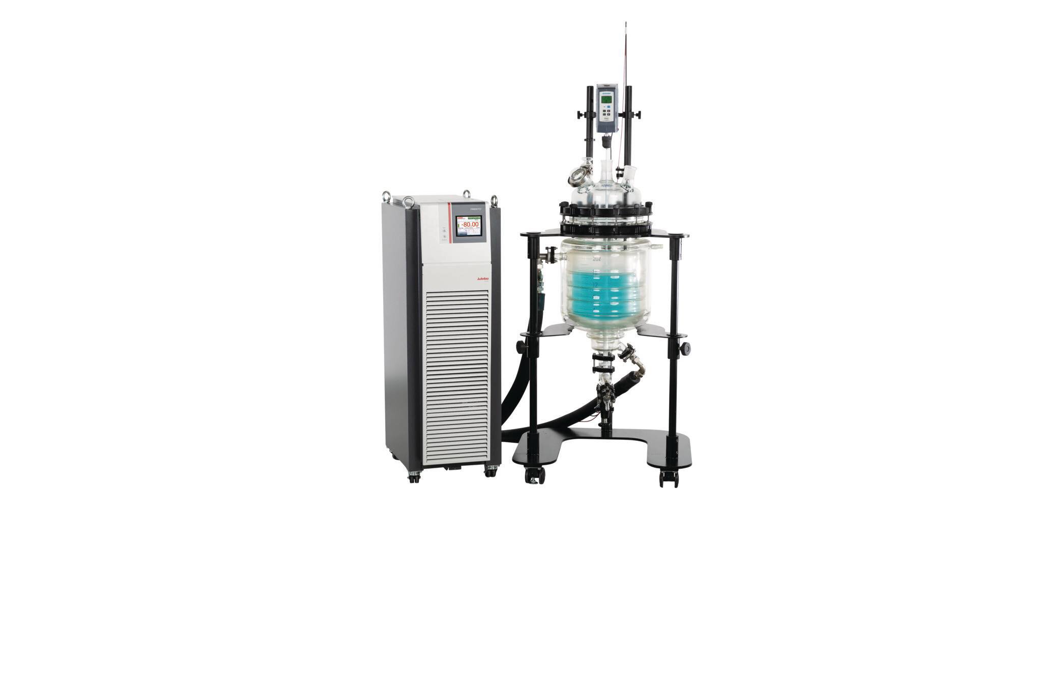 Cooling a Asahi 20 l reactor from +20 °C to -60 °C with a PRESTO A80t ...